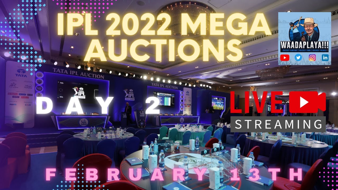 Tata IPL Player Auction Live Streaming | Day 2 IPL Mega Auction | How ...