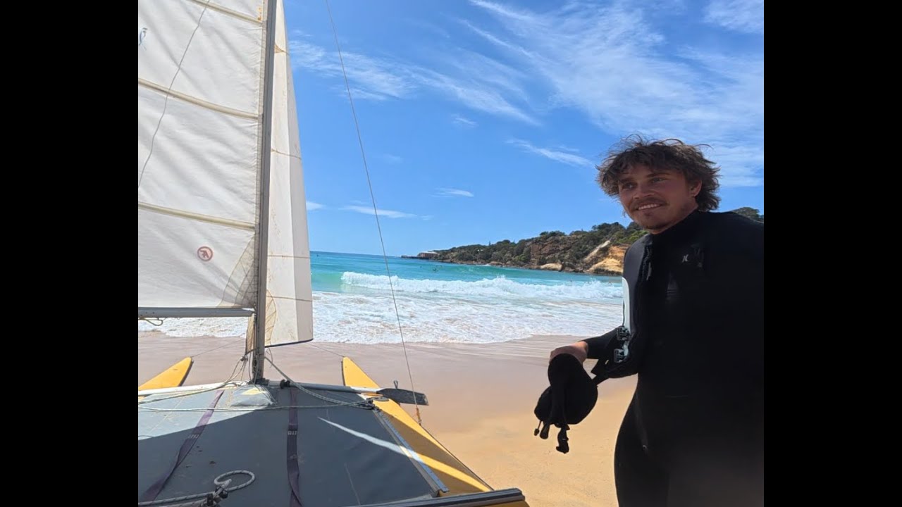 Whale Encounter & Storm Front on the Maricat 14 : First Sail Back with ...