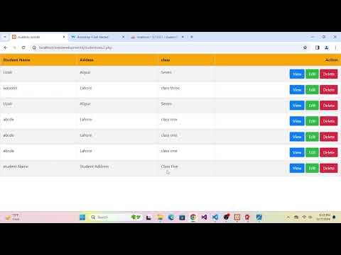 How to View Records from Database using PHP and MySQL - YouTube