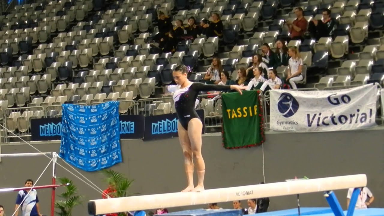 2014 Australian Gymnastics Championships Day 2 -Level 8 Beam- Bianca ...