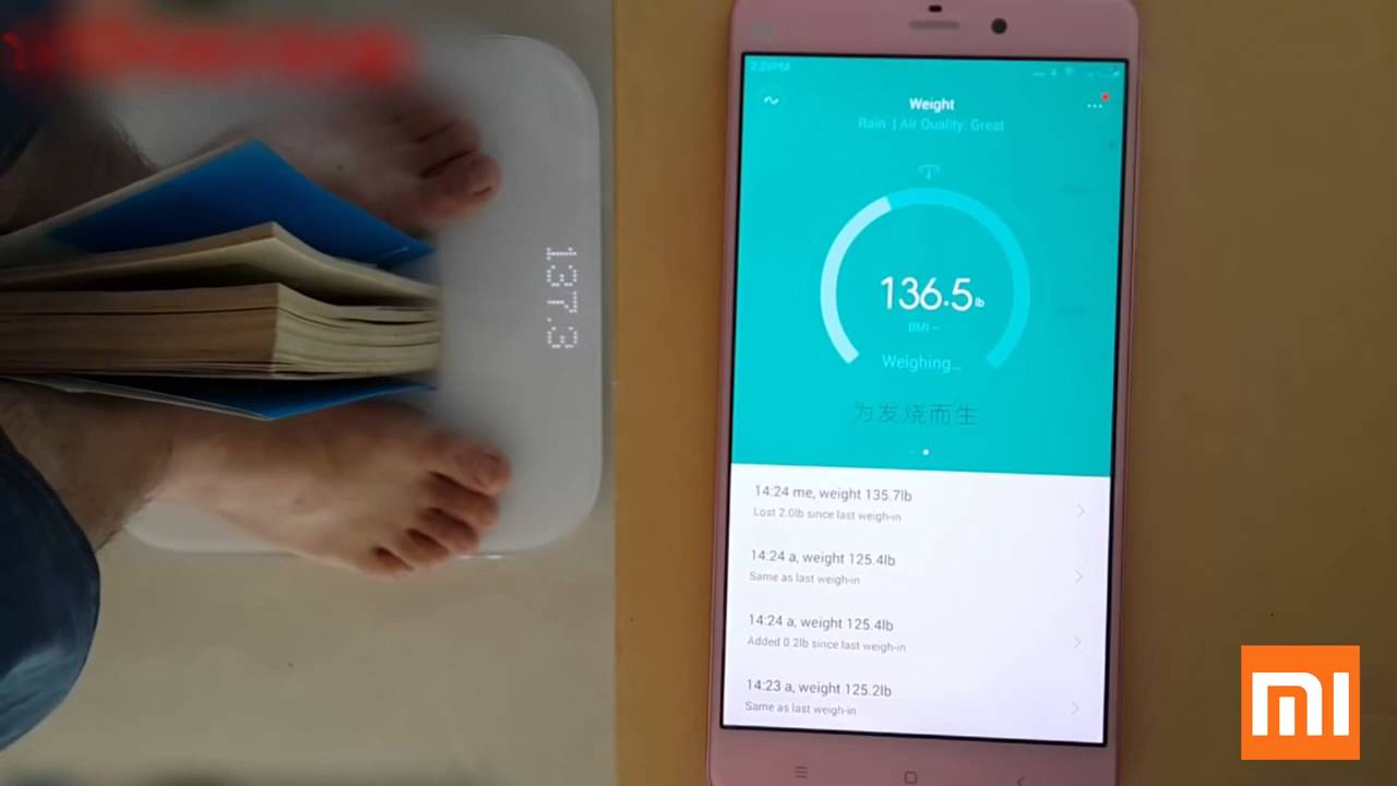 Mi Smart Scale Weight Tracking & Automatic Identify review by user ...