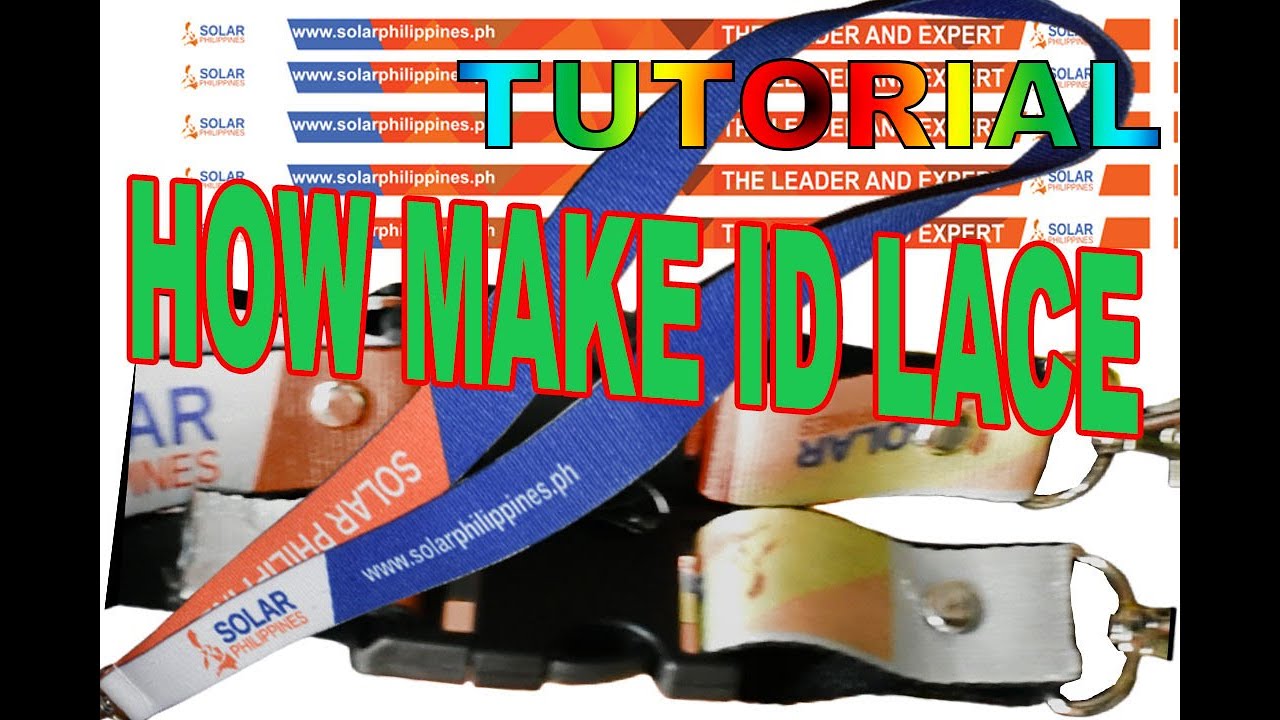TUTORIAL: HOW TO MAKE ID LACE - YouTube