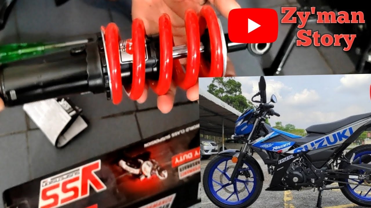 Suzuki Rider R150fi GP Edition Tukar Monoshock Heavy Duty Spring Besar ...