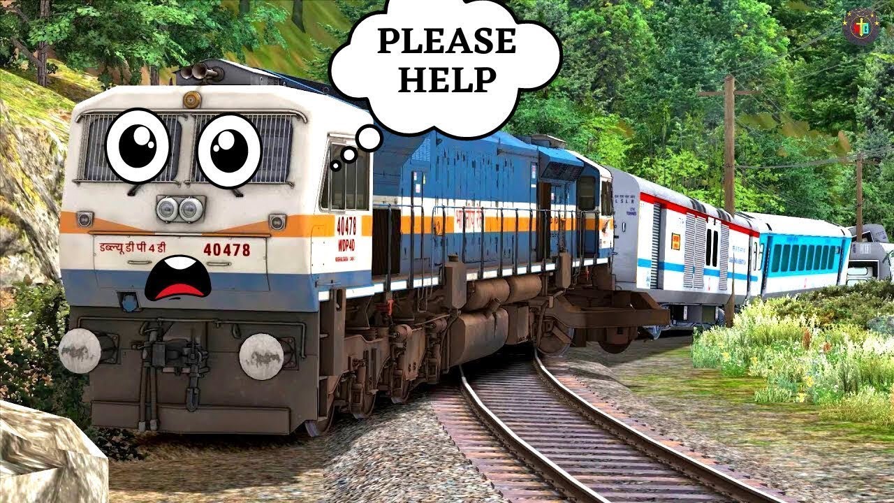 TRAIN FIGHTING FOR GREEN SIGNAL | ANGRY TRAINS | - YouTube