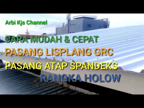 Tehnik Pemasangan Lisplang Atap Spandek Pada Baja Ringan yg lurus - YouTube