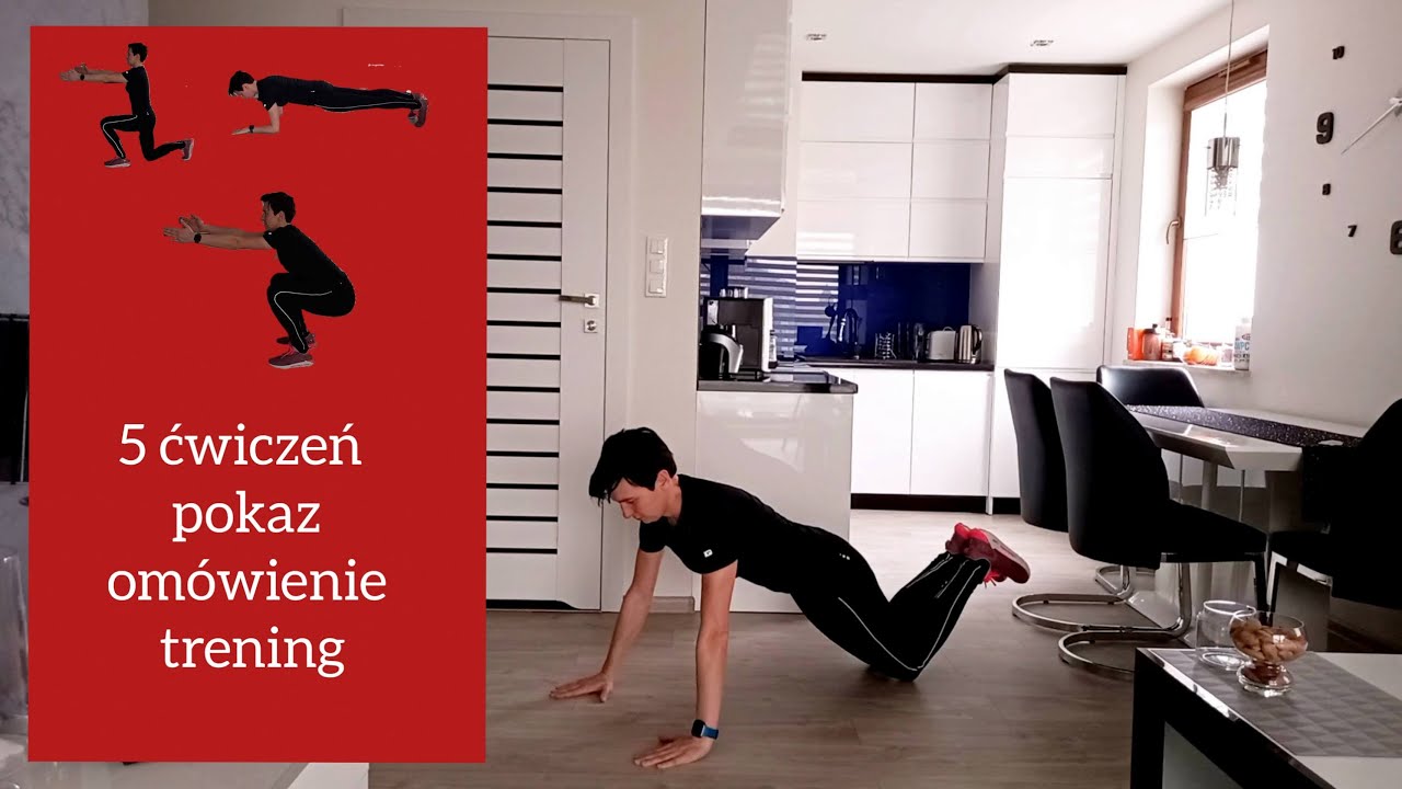 WF online | 5 ćwiczeń | pokaz, omówienie, krótki trening | przysiady ...