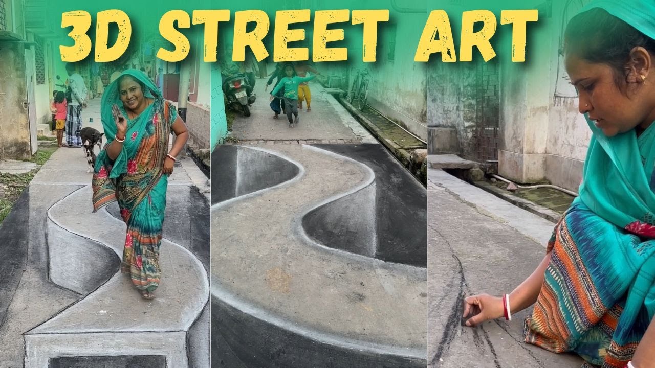 Breaking Boundaries: Transforming Roads with My 3D Art - YouTube