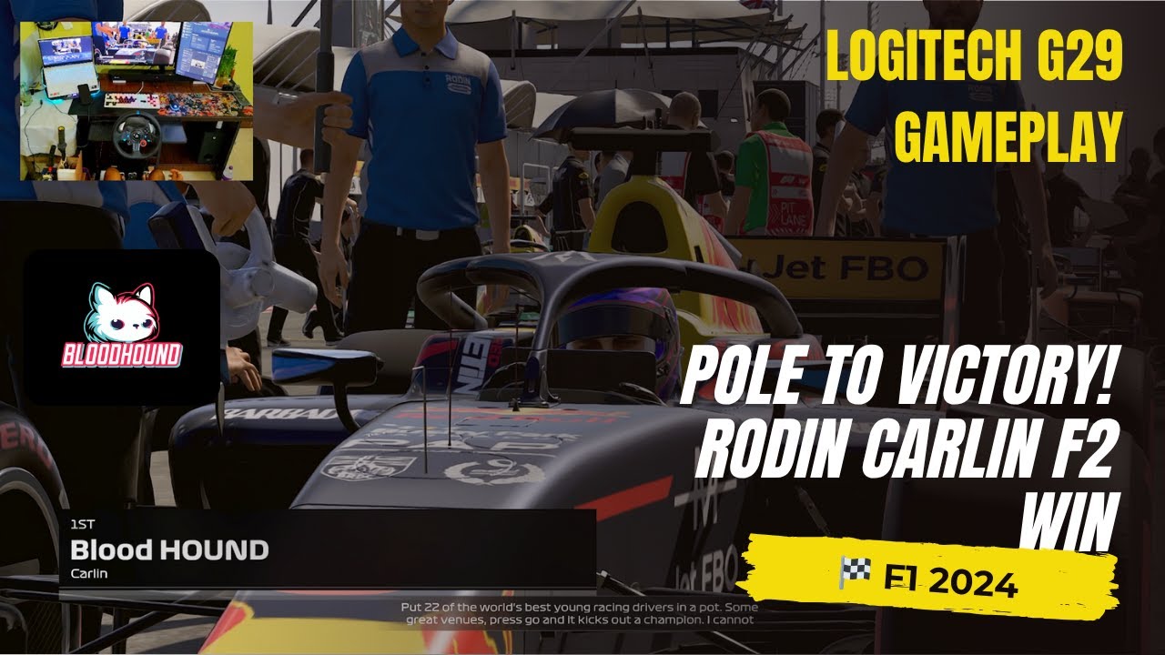 🏁 F1 2024 Rodin Carlin F2 Win | Logitech G29 Gameplay | Pole to Victory ...