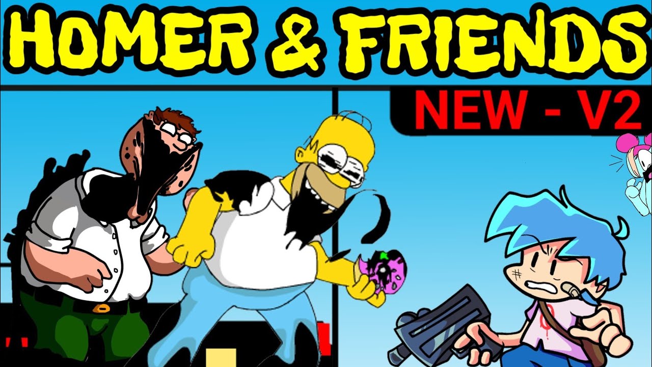 Friday Night Funkin' New VS Pibby Simpsons V2 Update Full Week | Come ...
