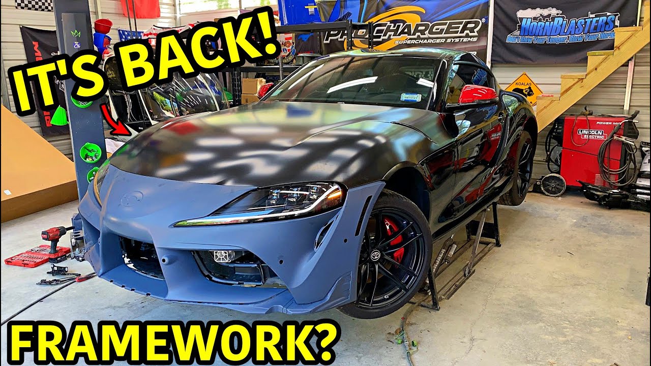 Rebuilding A Wrecked 2020 Toyota Supra Part 4 - YouTube