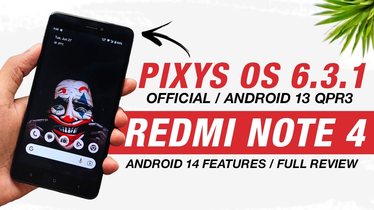 Pixys OS 6.3.1 Official For Redmi Note 4 | Android 13 QPR3 | Android 14 ...