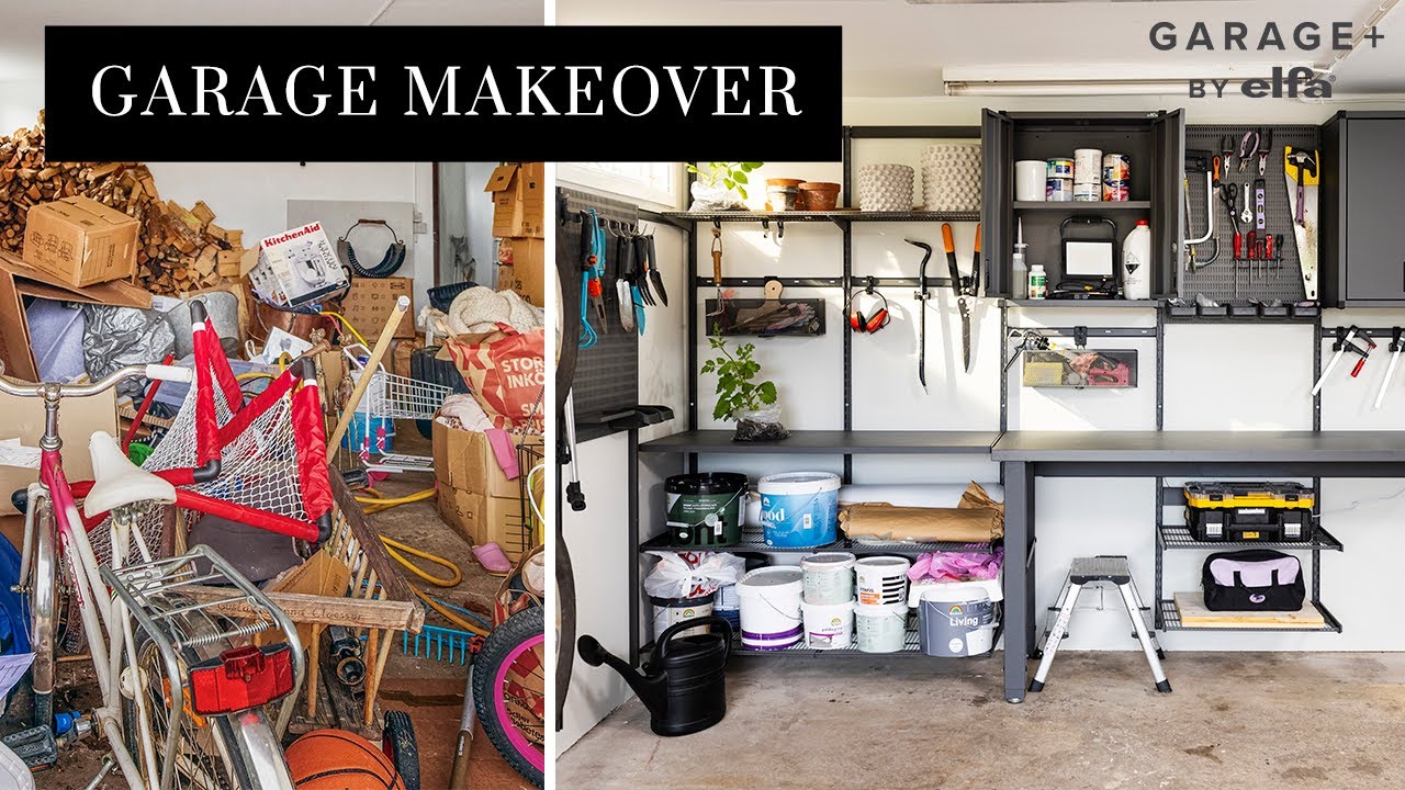 This family's garage was transformed from chaos to order - Elfa story - YouTube