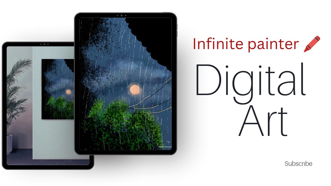 infinite painter tutorial | rainy painting | Digital Art on infinite ...