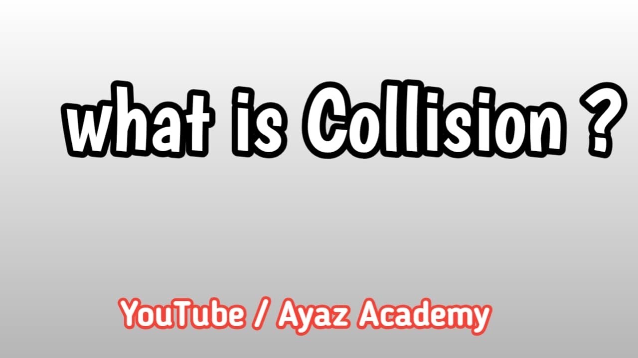 What is a Collision in Physics in Urdu | Types Of Collision - YouTube