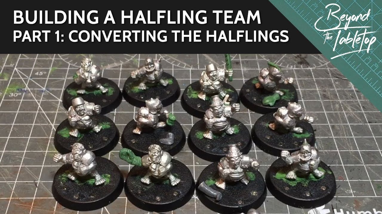 Building a Halfling team. Part 1: Converting the Halflings - YouTube