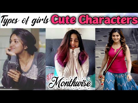 Types of girls Cute Characters💞 monthwise🤩||Which month you born?🎉Let's ...