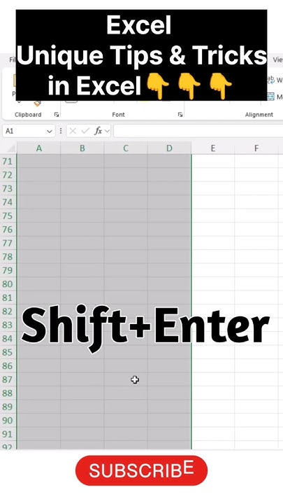 Excel Unique Tips & Tricks🔥#excel#exceltutorial#exceltricks#exceltips#shorts#viral# ...