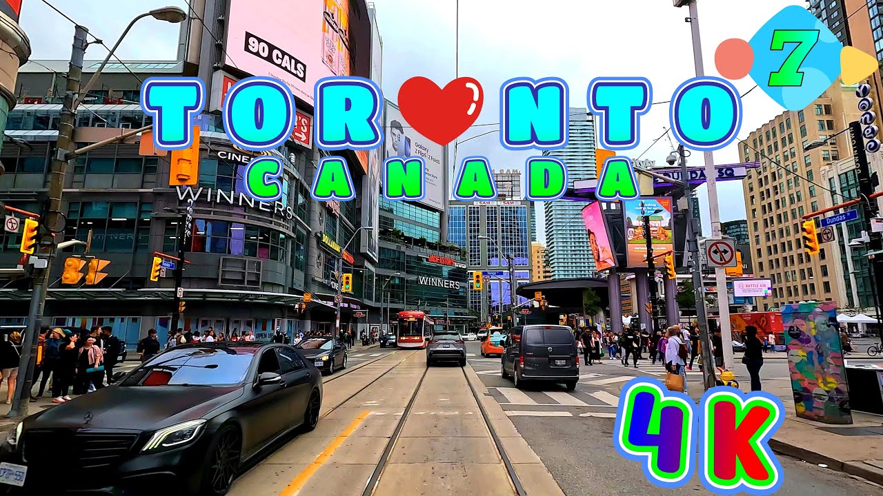 Toronto Drive Part 7/11, Largest City in Canada, 4K - UHD - YouTube
