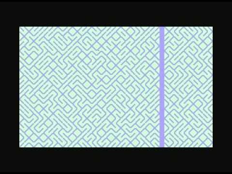 Commodore 64 maze game in 10 lines of basic - YouTube