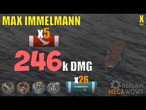 Max Immelmann 5 Kills & 246k Damage | World of Warships Gameplay - YouTube