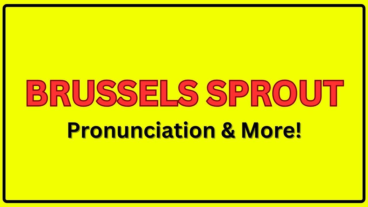 Meaning of Brussels Sprout | Pronunciation of Brussels Sprout ...