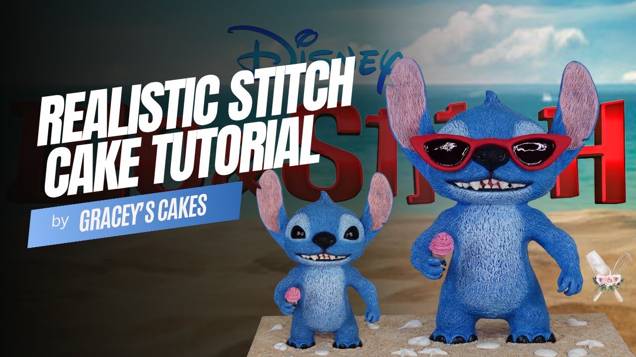 Realistic Stitch Cake Tutorial - YouTube