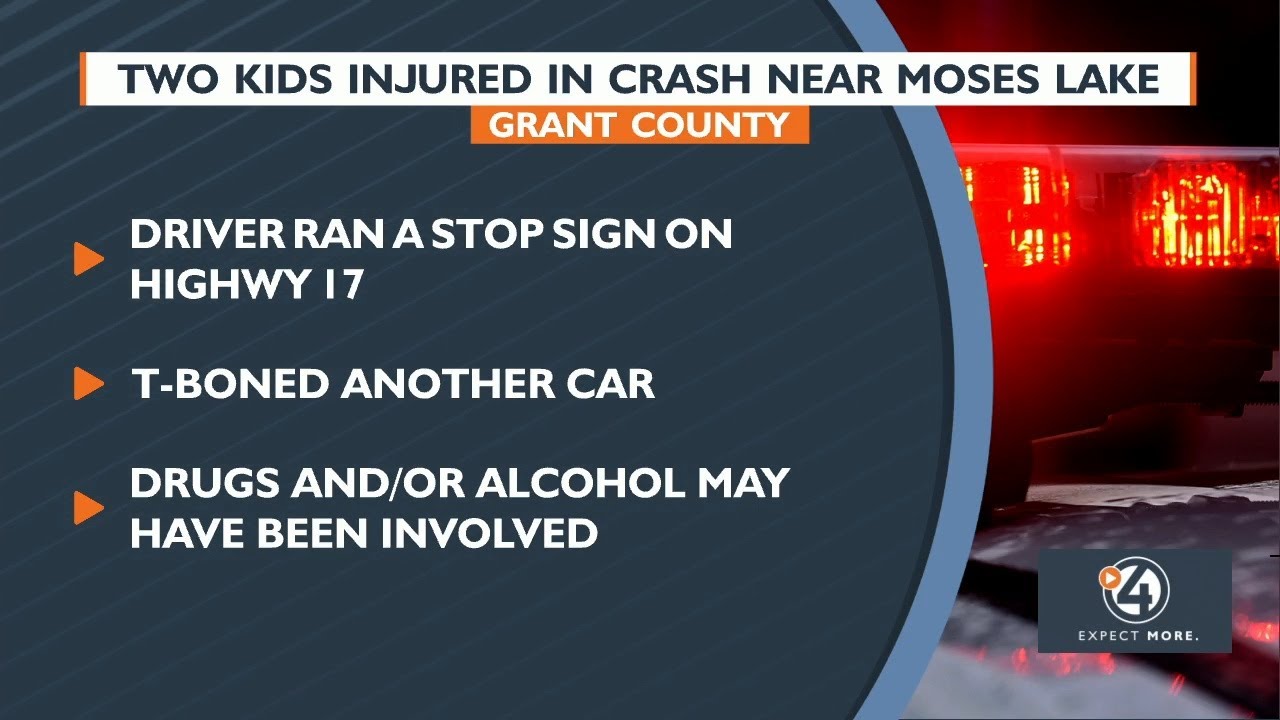 Two kids injured in crash near Moses Lake - YouTube