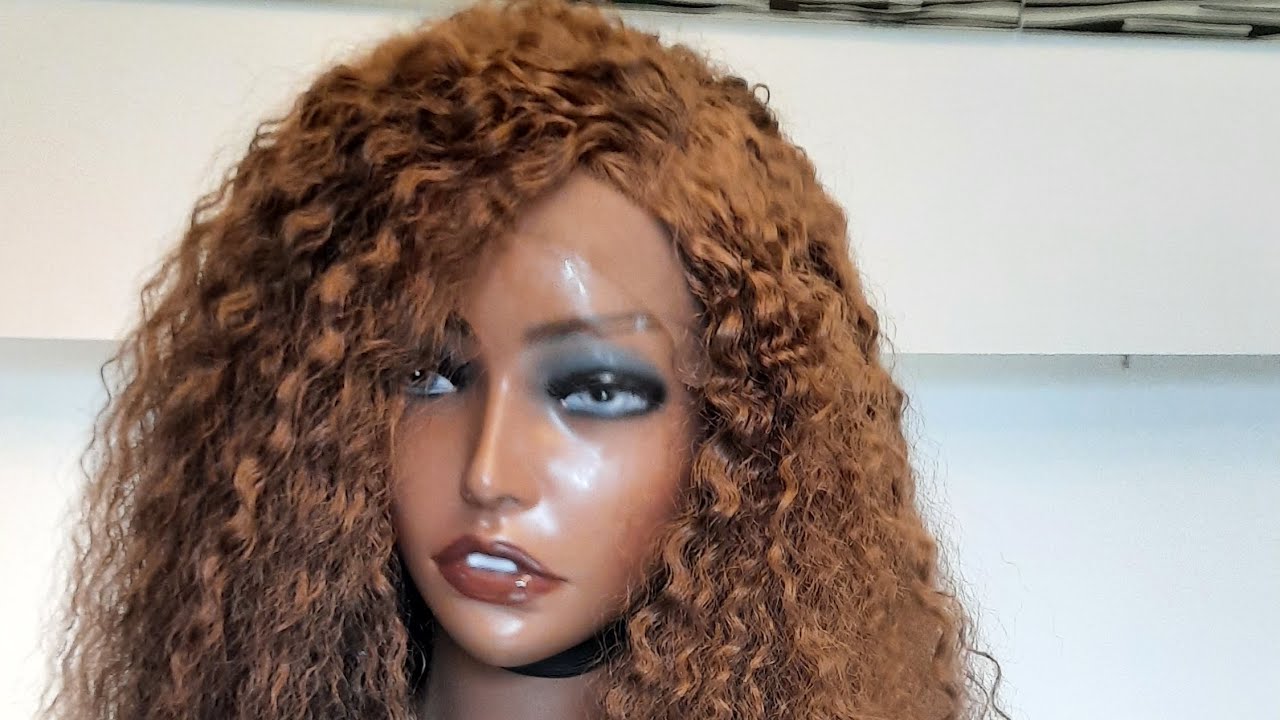 Diy curly wig using x-pression hair - YouTube