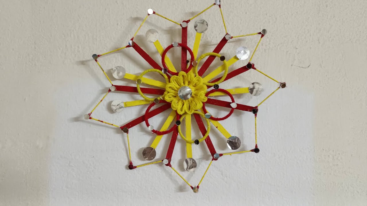 Fancy Wall hanging making at home | Handmade Wall hanging | DIY Wall ...