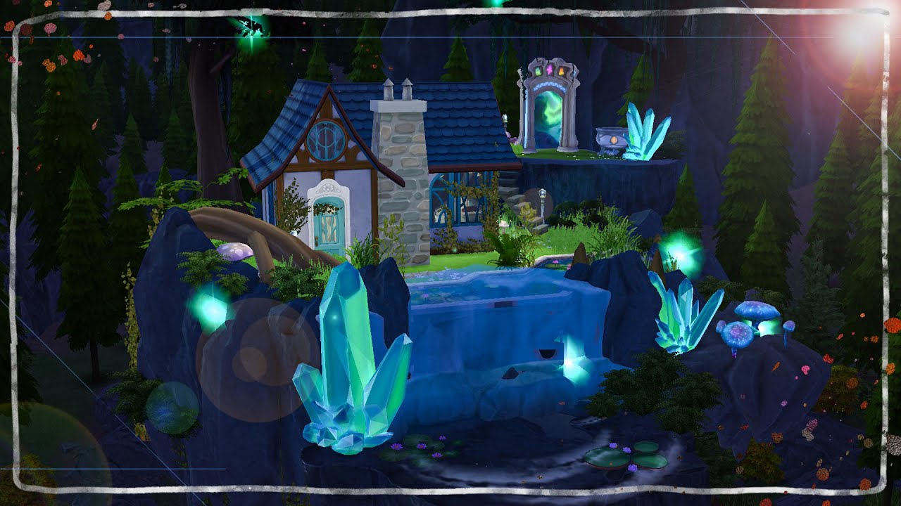 Floating Spellcaster's Cottage ~ The Sims 4 Speed Build - YouTube
