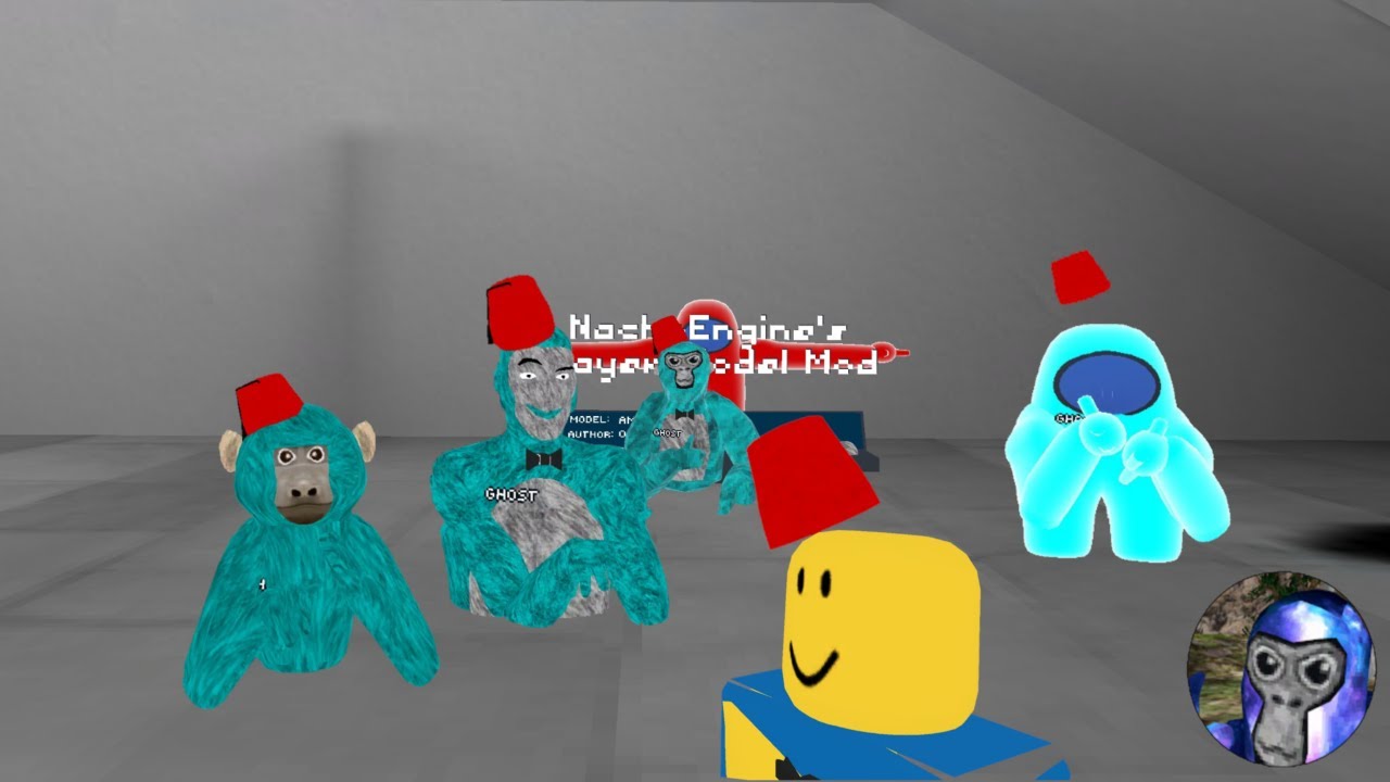 CURSED PLAYERMODELS added to Gorilla Tag | NachoEngine's Player Model ...