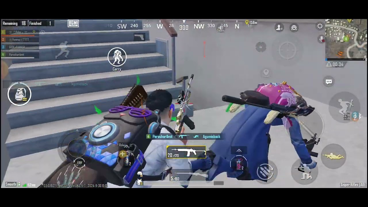 AWM SNIPER Chicken Dinner BGMI Short video gameplay Hard - YouTube