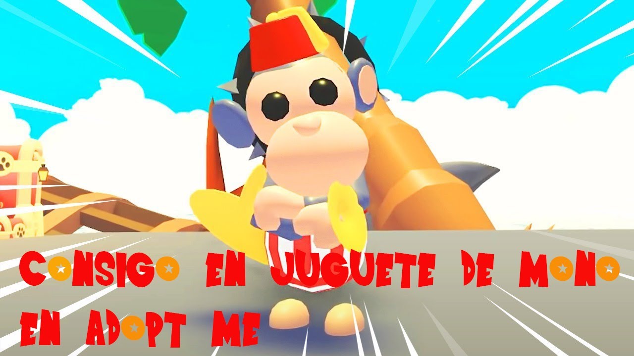 CONSIGO EN NUEVO JUGUETE DE MONO EN ADOPT ME - YouTube