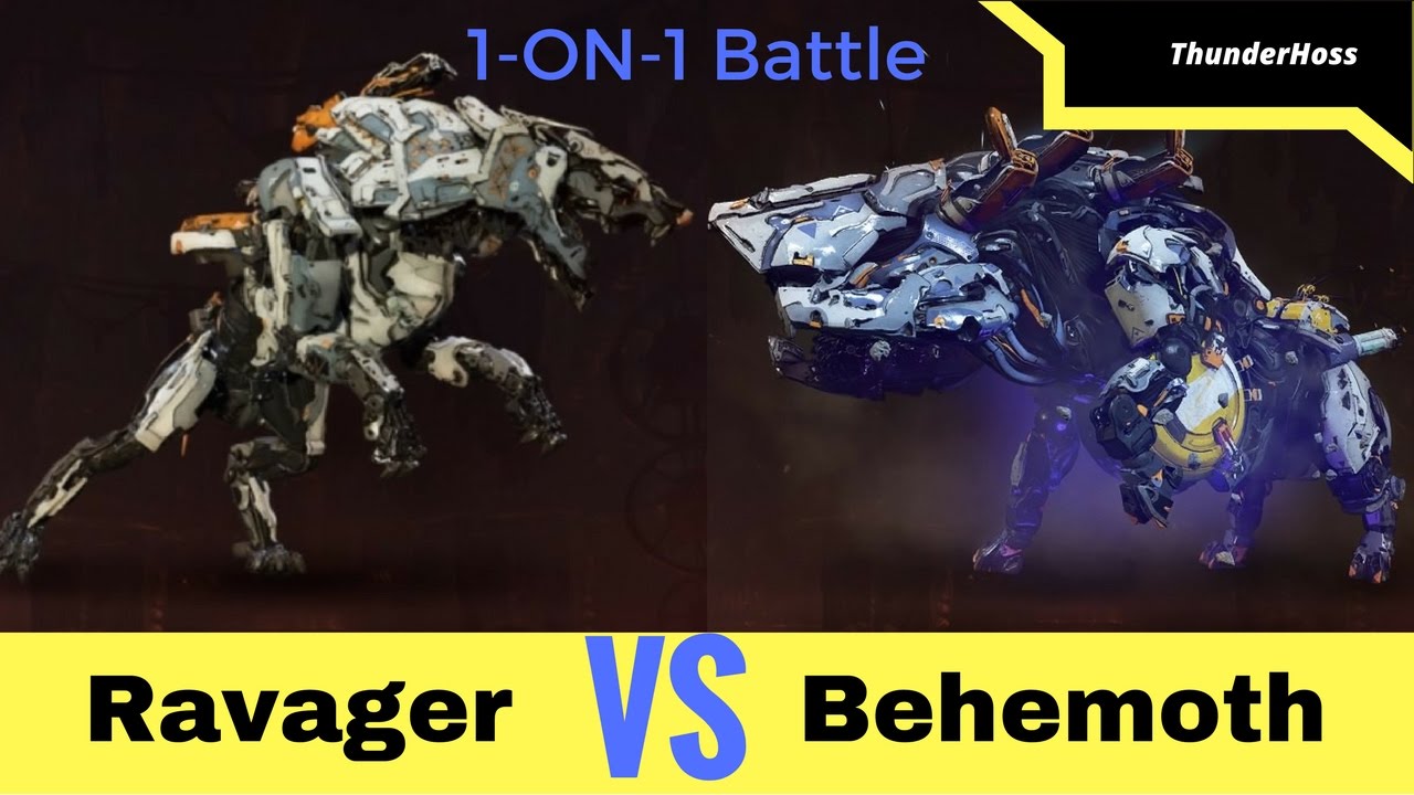 Horizon Zero Dawn - Ravager VS Behemoth (Horizon Fight Club #16) - YouTube