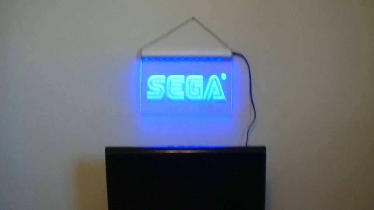 My New Sega Led Neon Sign ;D - YouTube