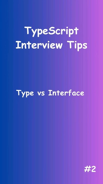 Mastering TypeScript: Unraveling the Type vs Interface Mystery for Interviews! - YouTube