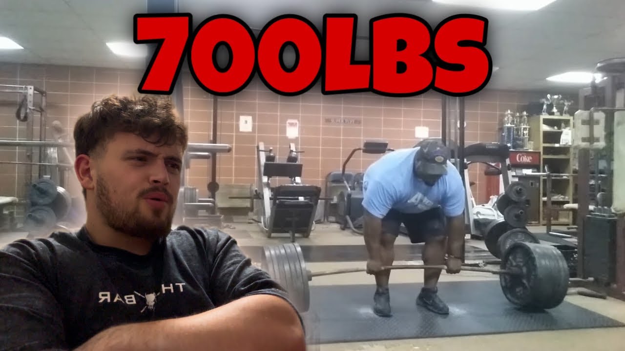 Random Guy Deadlifts 700lbs Double Overhand | Blake Wendt Reacts - YouTube