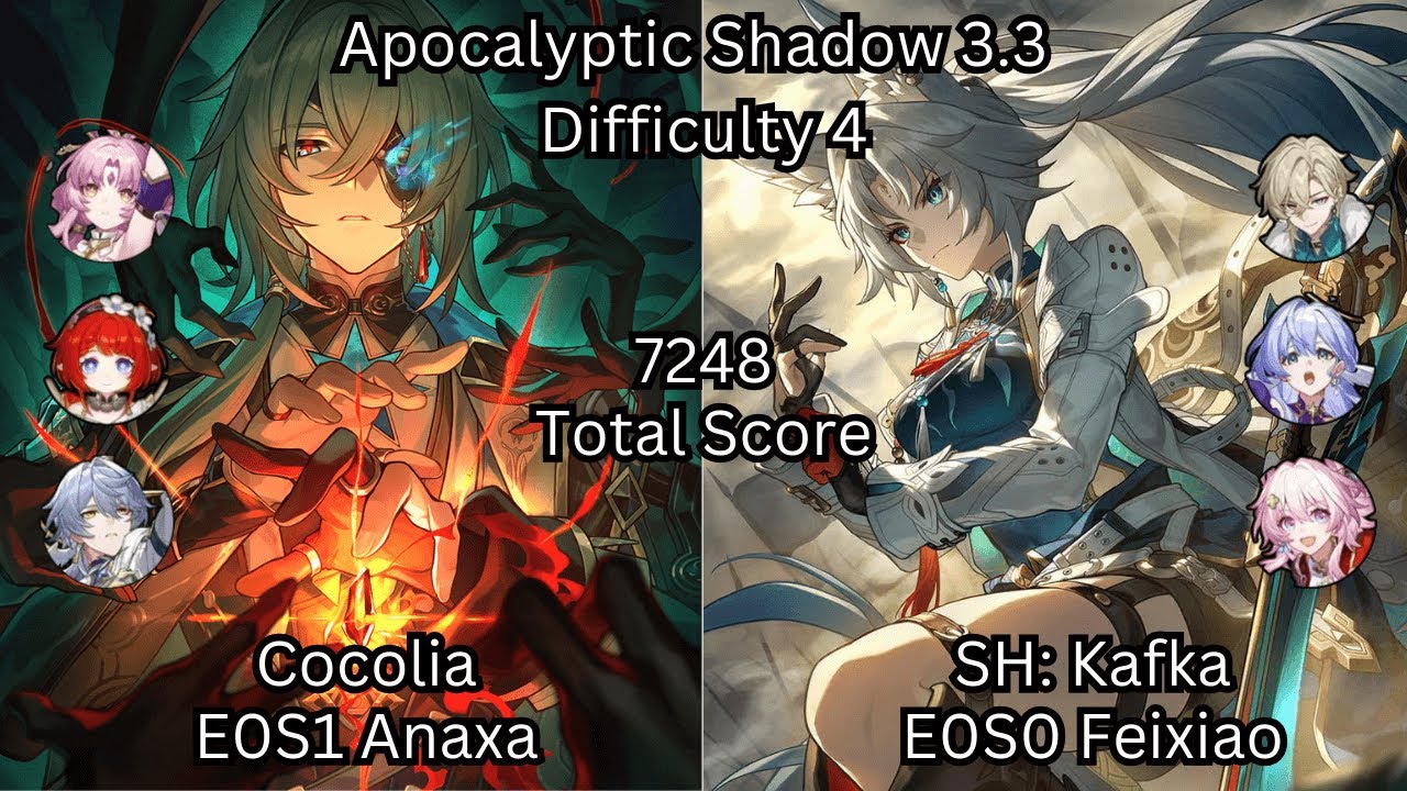 NEW Apocalyptic Shadow 3.3 – E0S1 Anaxa x E0S0 Feixiao | 7248 Score ...