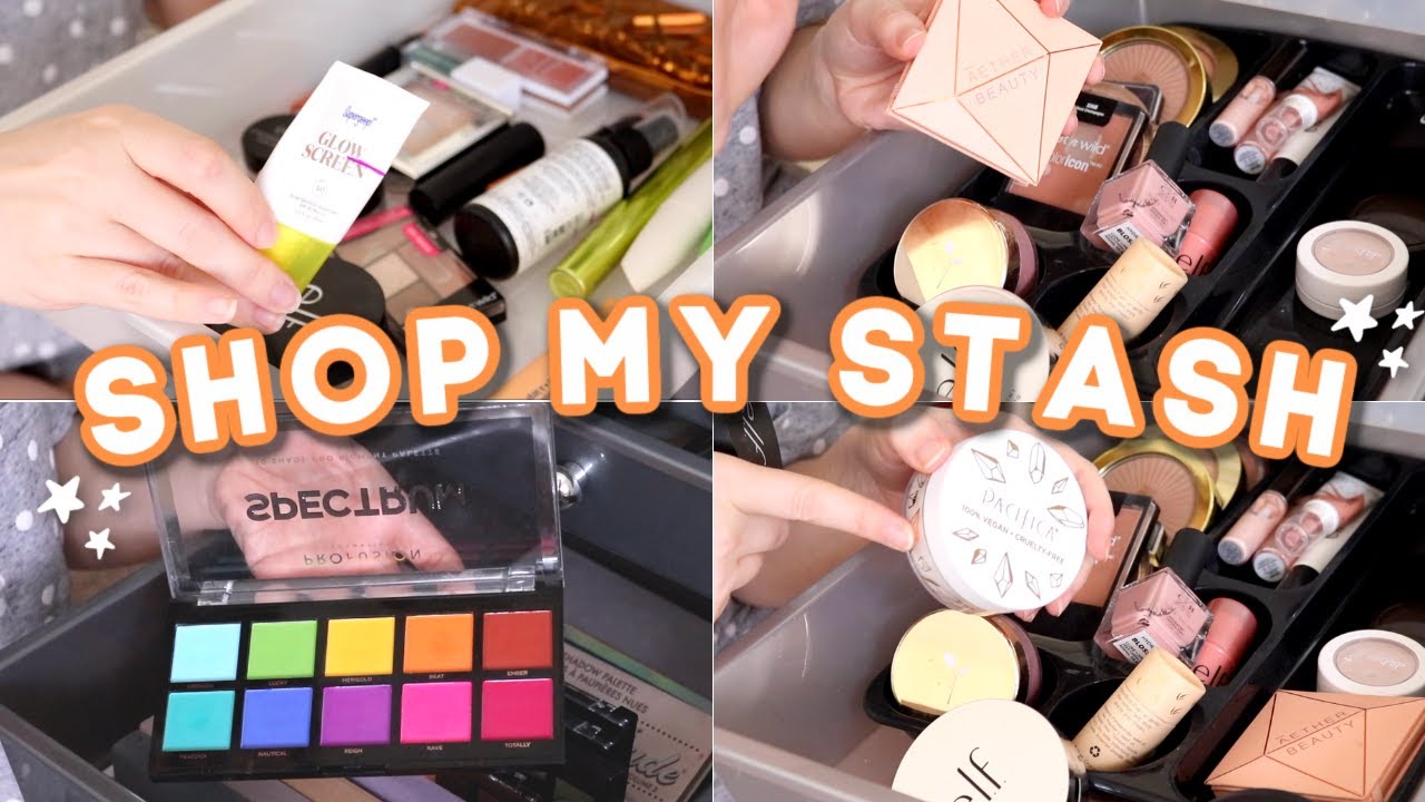 SHOP MY STASH August 2020: Bright Summery Makeup! - YouTube