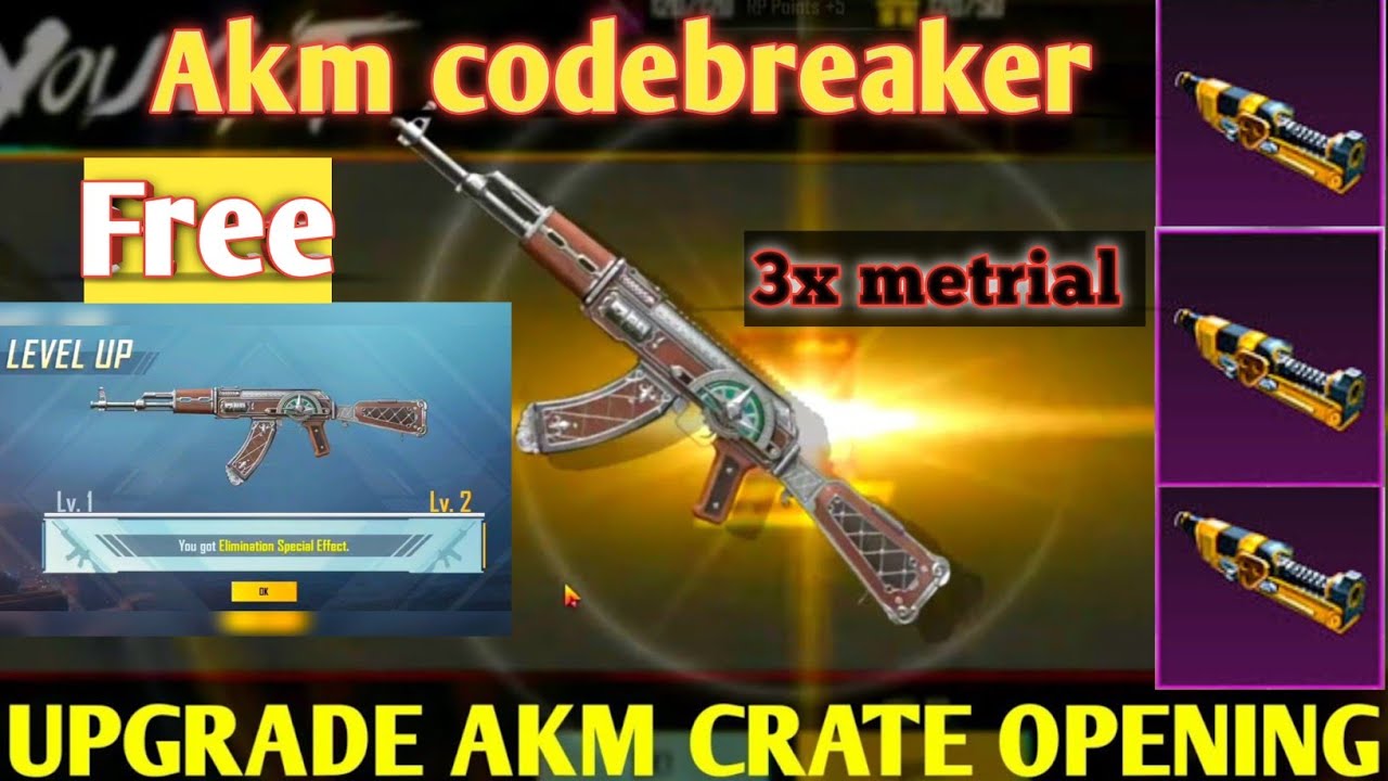 Premium crate opening OMG 😱 got new akm codebreaker and Guaranteed 3 ...