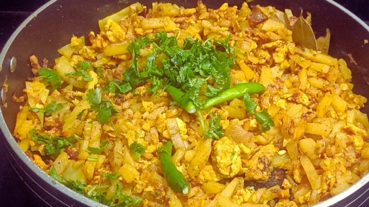 Egg Potato Sabzi Recipe l Anda Aaloo Bhuji kaise Banaye l Egg Potato ...