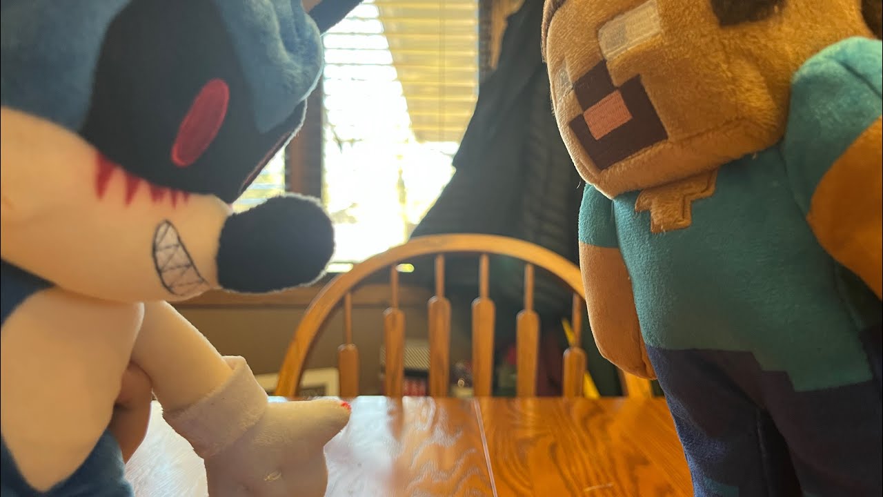Plush Battle - Sonic.exe vs Herobrine (SEGA vs Minecraft: Creepypasta ...