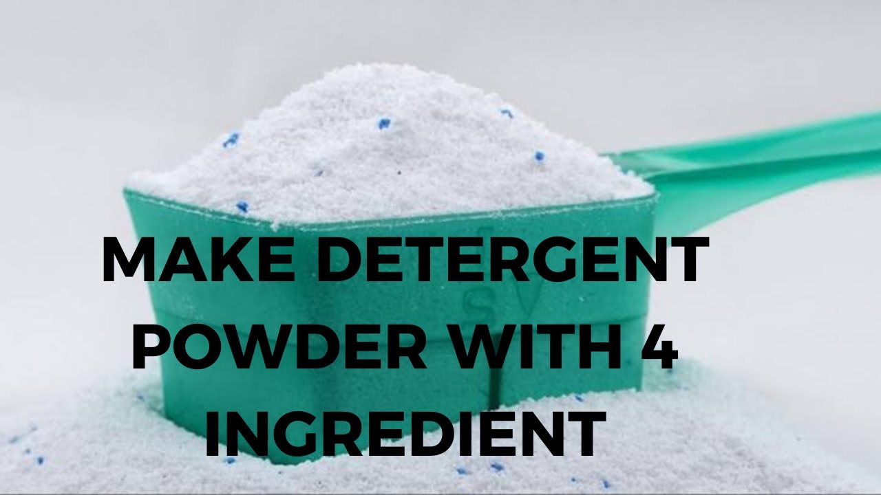How to make detergent powder with just 4 ingredient | diy detergent ...