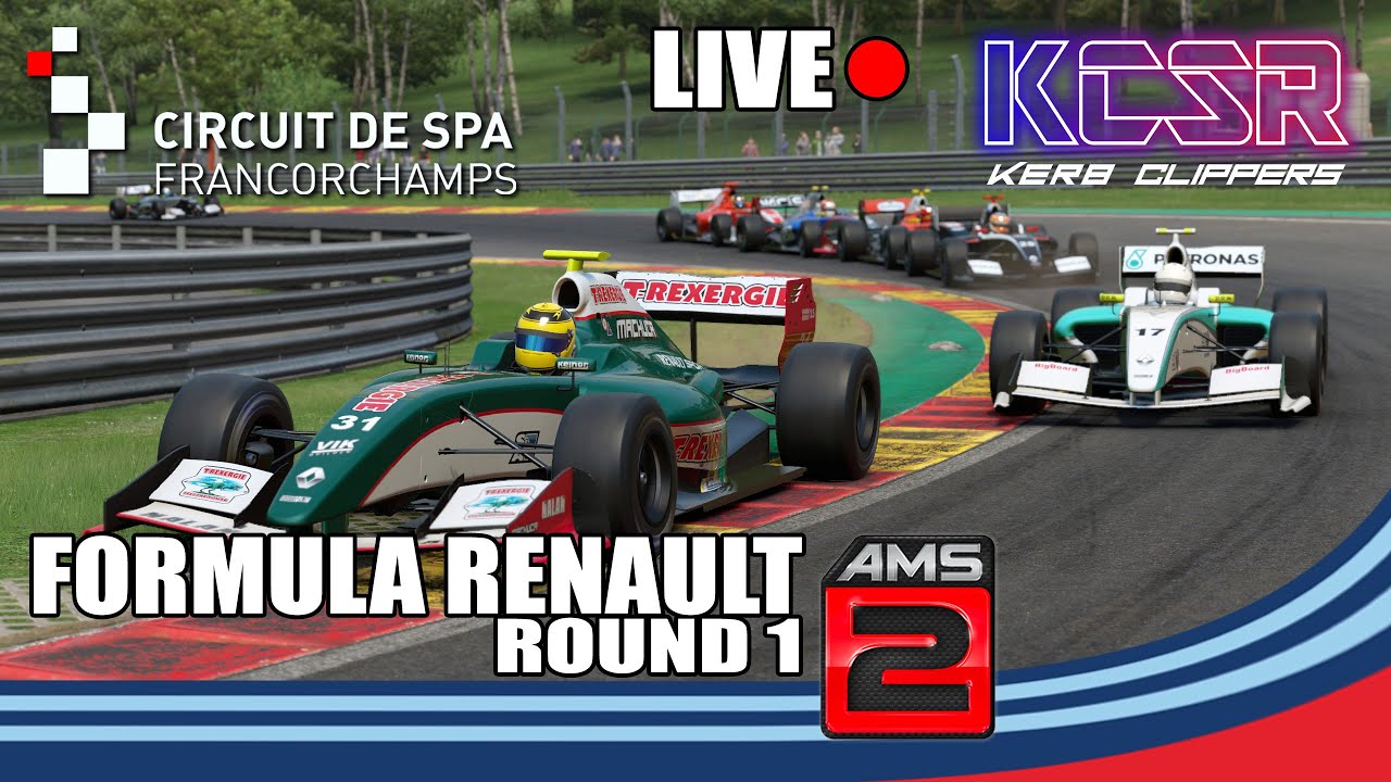 AMS2 | KCSR Formula Renault | Round 1 | Spa Francorchamps - YouTube