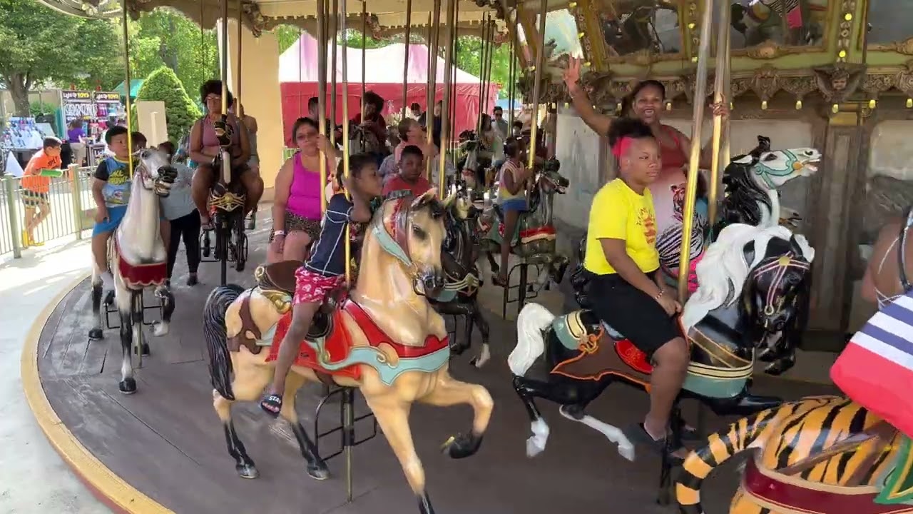 Dorney park carousel side - YouTube