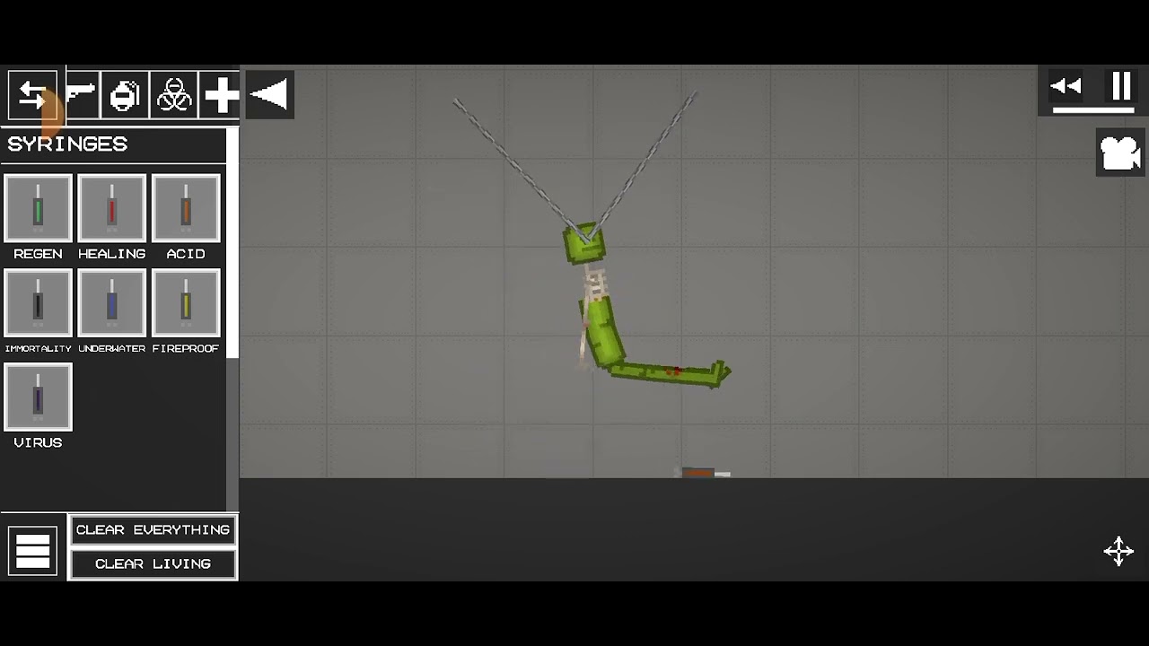 how to make a living skeleton in melon playground - YouTube