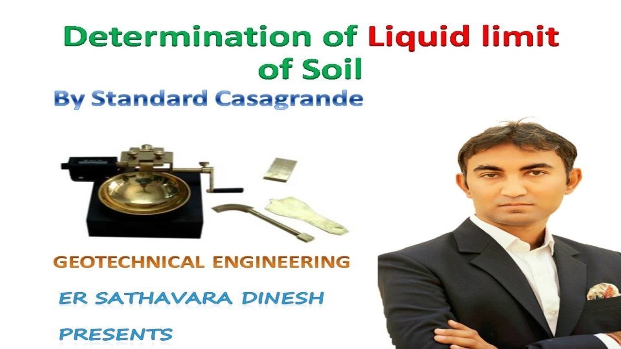 Determination of Liquid Limit of Soil By Casagrande Appratus - YouTube