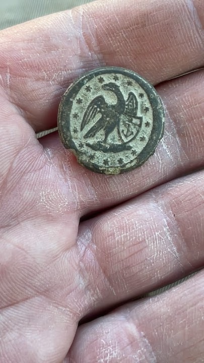 RARE War of 1812 Buttons Dug Metal Detecting Relic Hunting Treasure Hunt w. Nokta Legend Civil ...