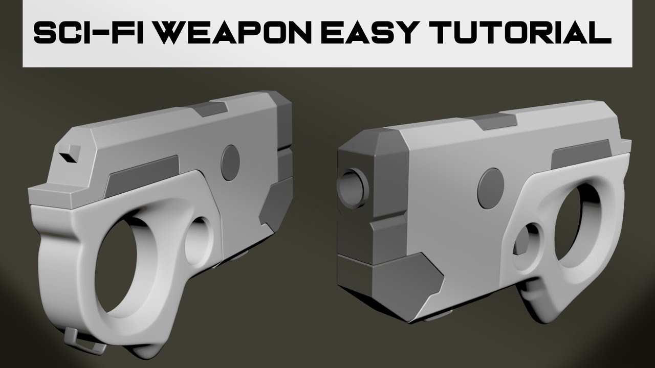 Modeling Tutorial: Sci-fi Weapon in 3ds Max! #3dsmax #zbrush #howto ...