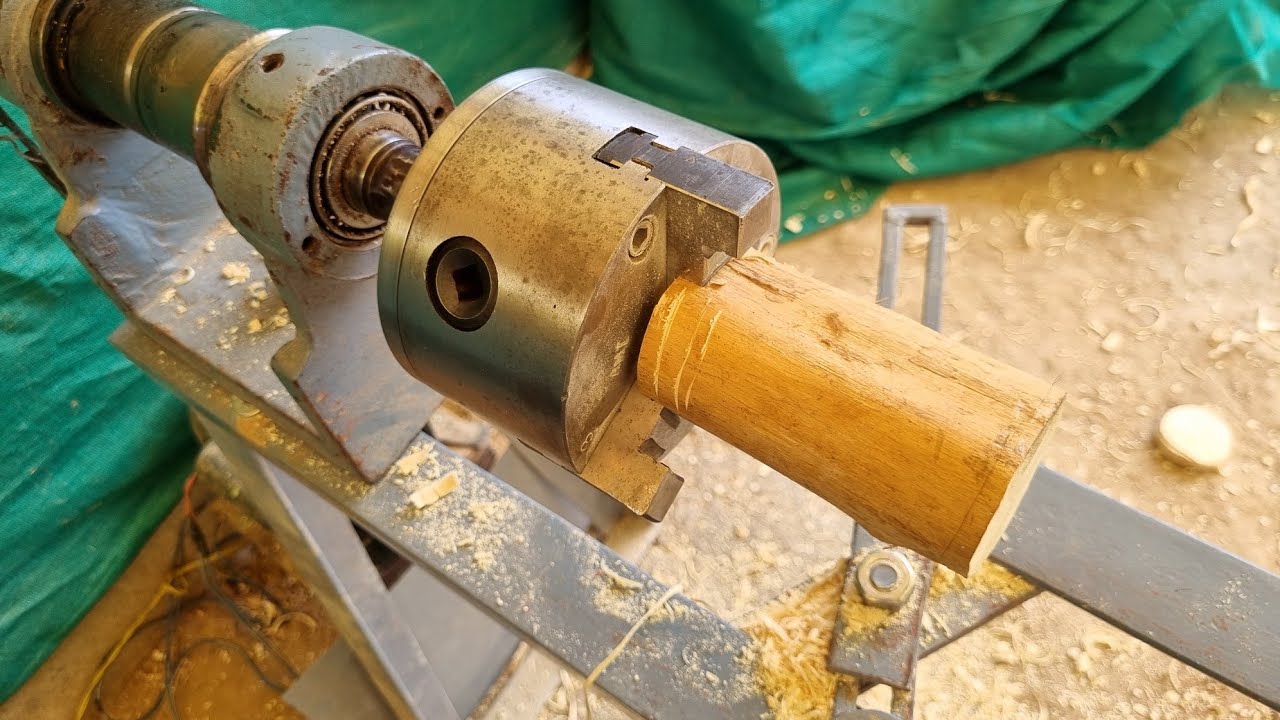 Woodturning - Scrap Wood High-speed Spining Top - YouTube